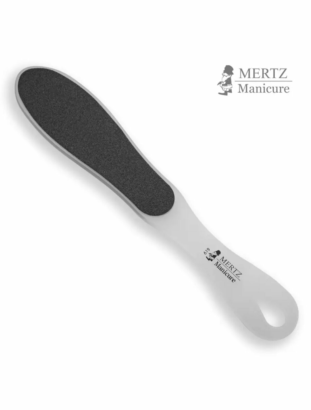 Mertz 619 Терка наждачная двусторонняя 100/180грит. для пяток , для стоп Германия