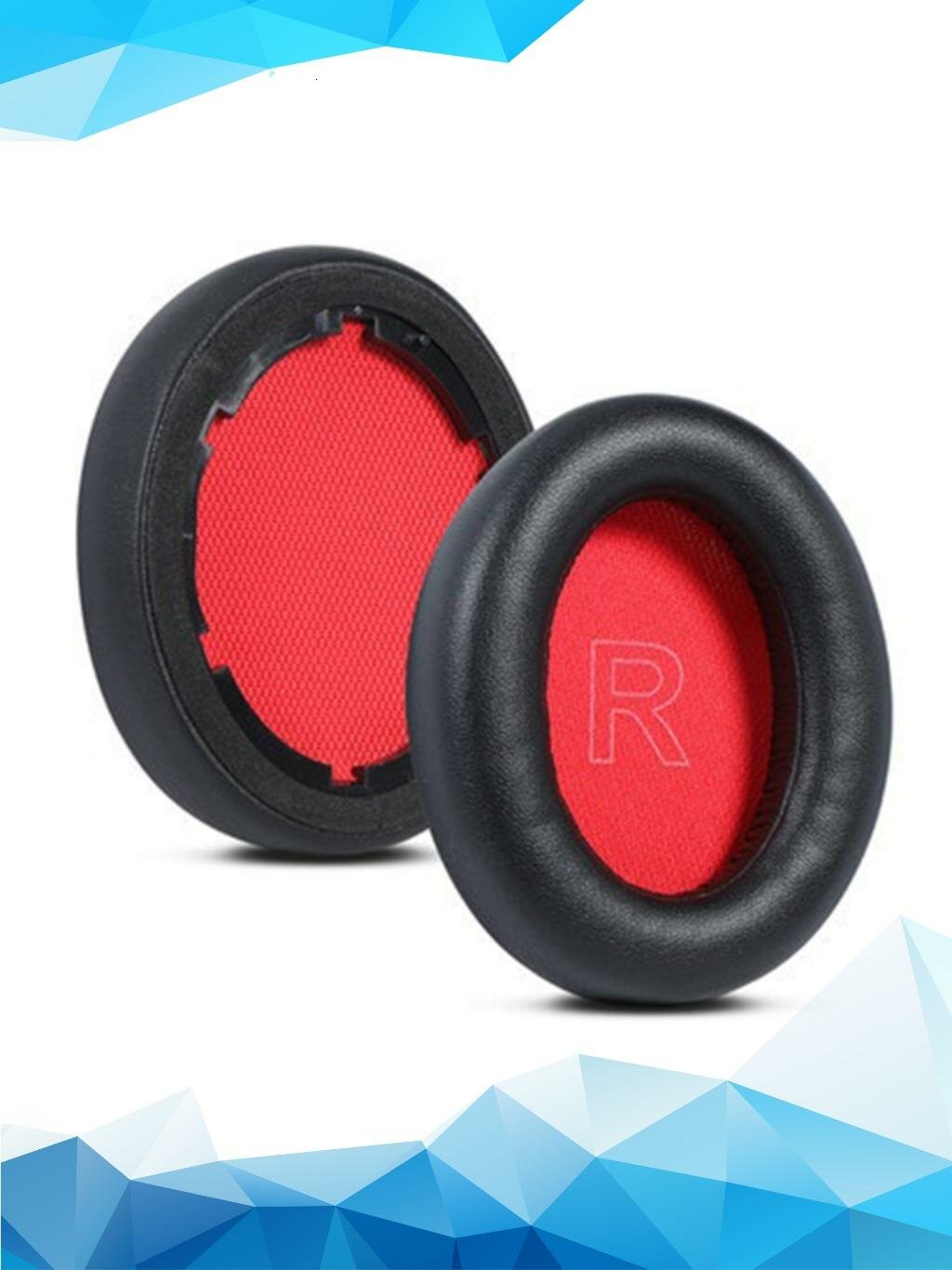 Запасные амбушюры для наушников Anker, Q10 черное красное дно