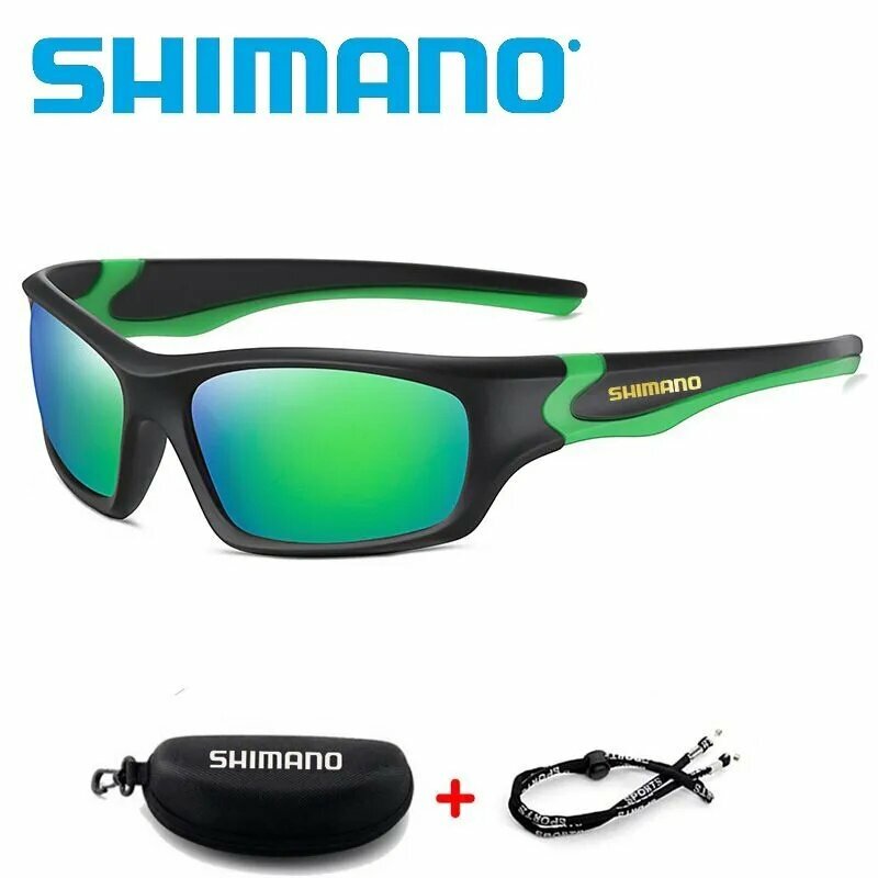 Мужские Поляризационные Солнцезащитные Очки Shimano Для Рыбалки В Коробке И Веревке