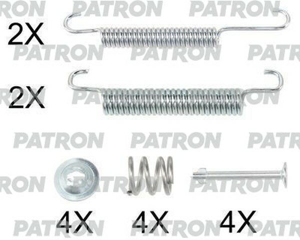 Комплект монтажный тормозных барабанных колодок PATRON PSRK0225 Kia: Ceed Ed 06-, Ceed Ed 07- Hyundai: Ix35 10-, Kia: Sportage 10-