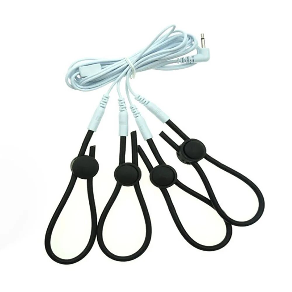 Петуховые кольца Электроды Импульсный массажер Кольцо пениса TENS EMS Electric
