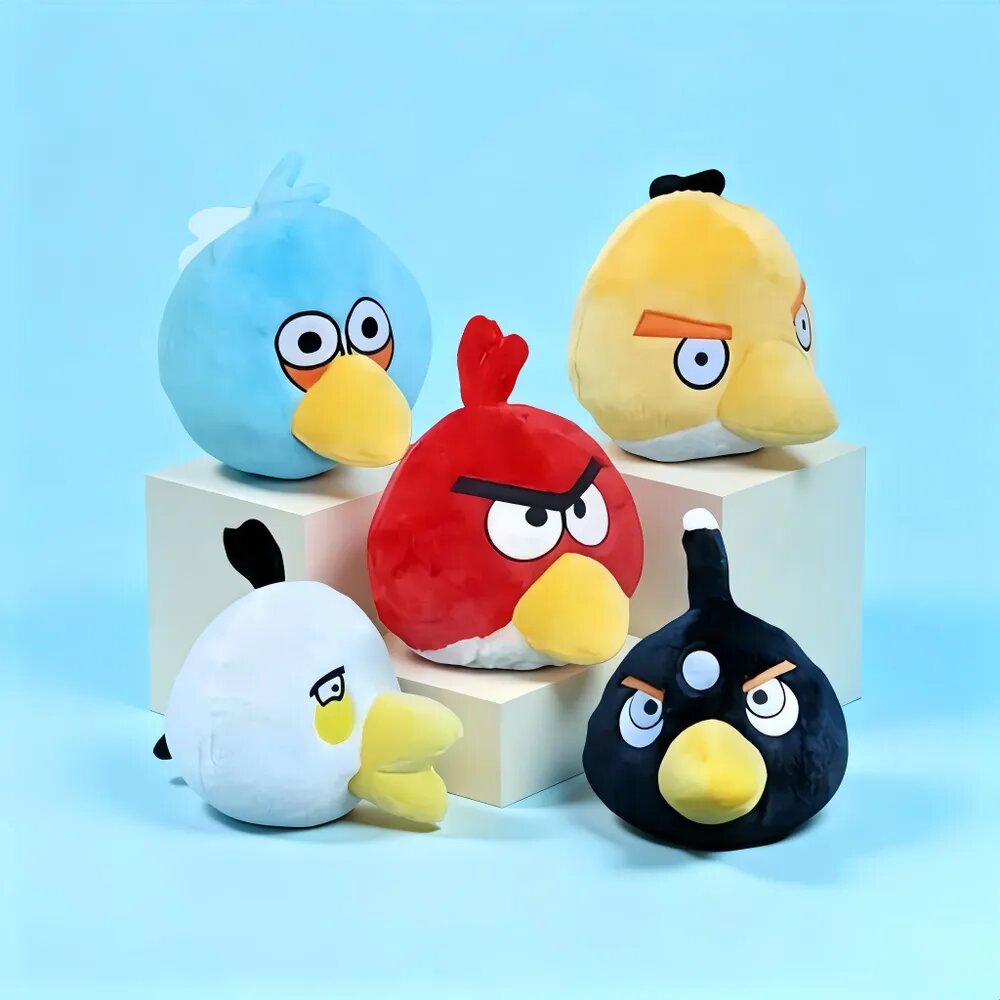 Эксклюзивный набор 5 мягких кукол Angry Birds 13 см, разноцветные игрушки для детского дня рождения