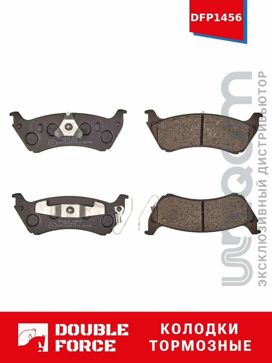 Колодки тормозные задние MERCEDES-BENZ M-CLASS 1997 - 2005 Double Force DFP1456