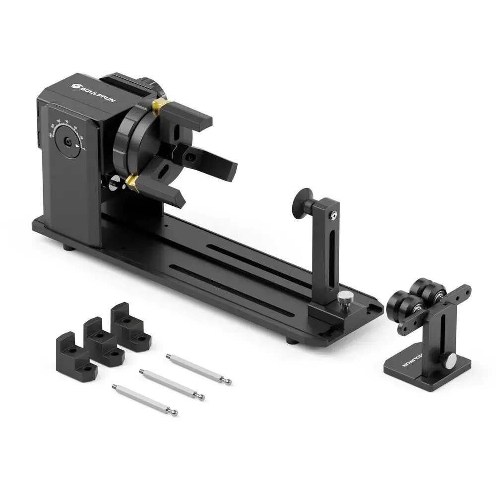 SCULPFUN RA Pro Роликовый гравер с поворотным модулем оси Y для гравировки цилиндрических объектов