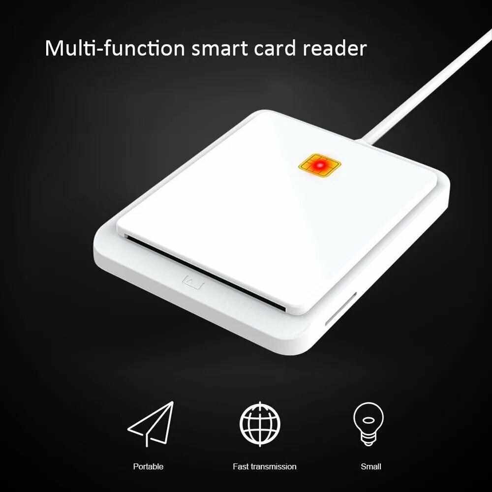 Умный считыватель CR317 для смарт-карт и SIM-карт с интерфейсом USB 2.0
