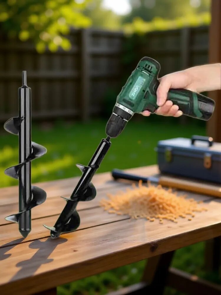 Бур садовый ручной, Сталь, Оцинкованная сталь с полимерным покрытием