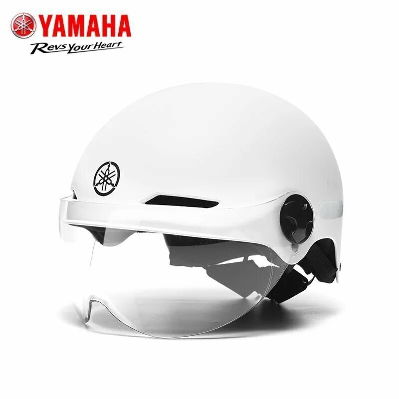 Yamaha Мотошлем, цвет: белый, размер: Универсальный