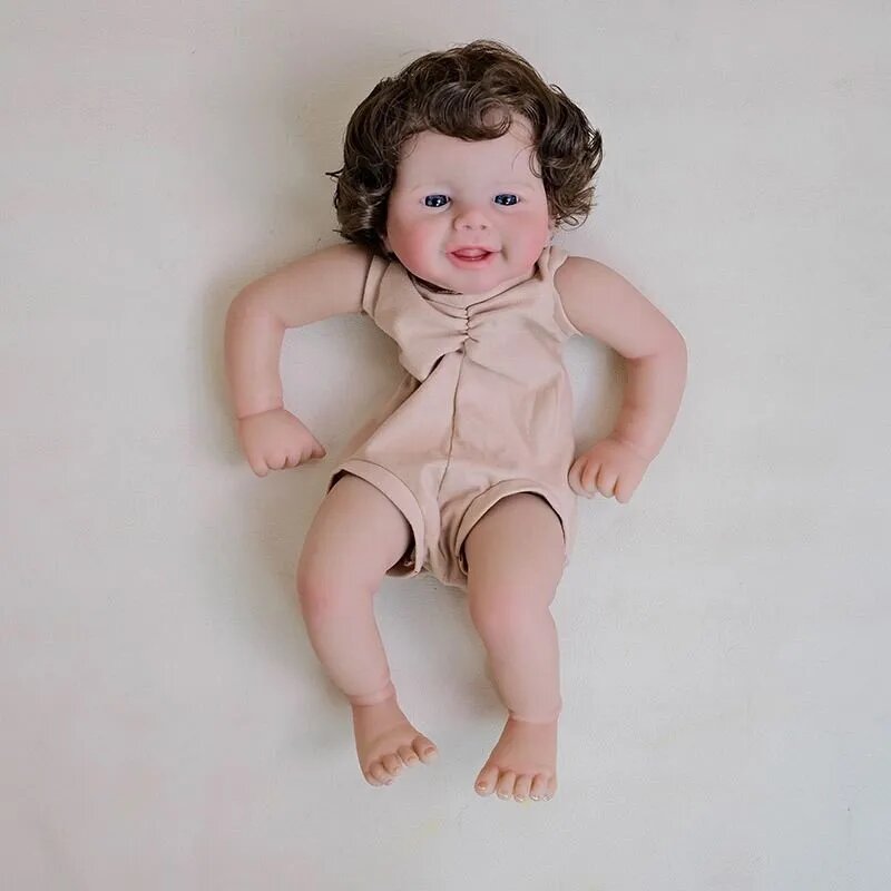 48 см Набор кукол Reborn Emmy Awake Baby Reborn Kit Коллекционная Мимика Можно причесывать 2005638982