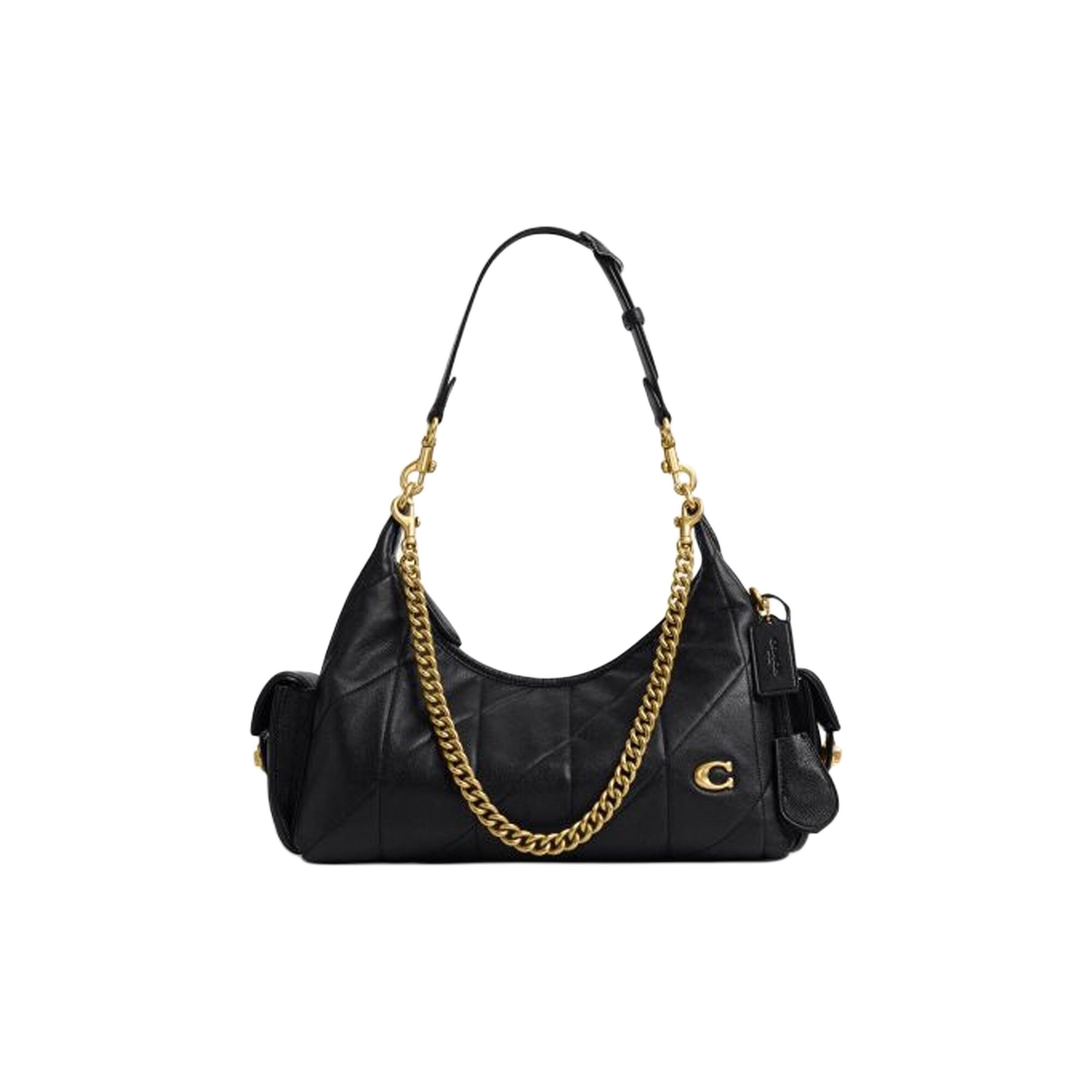 Сумка Coach Pocket, фактура матовая, черный — фото 1