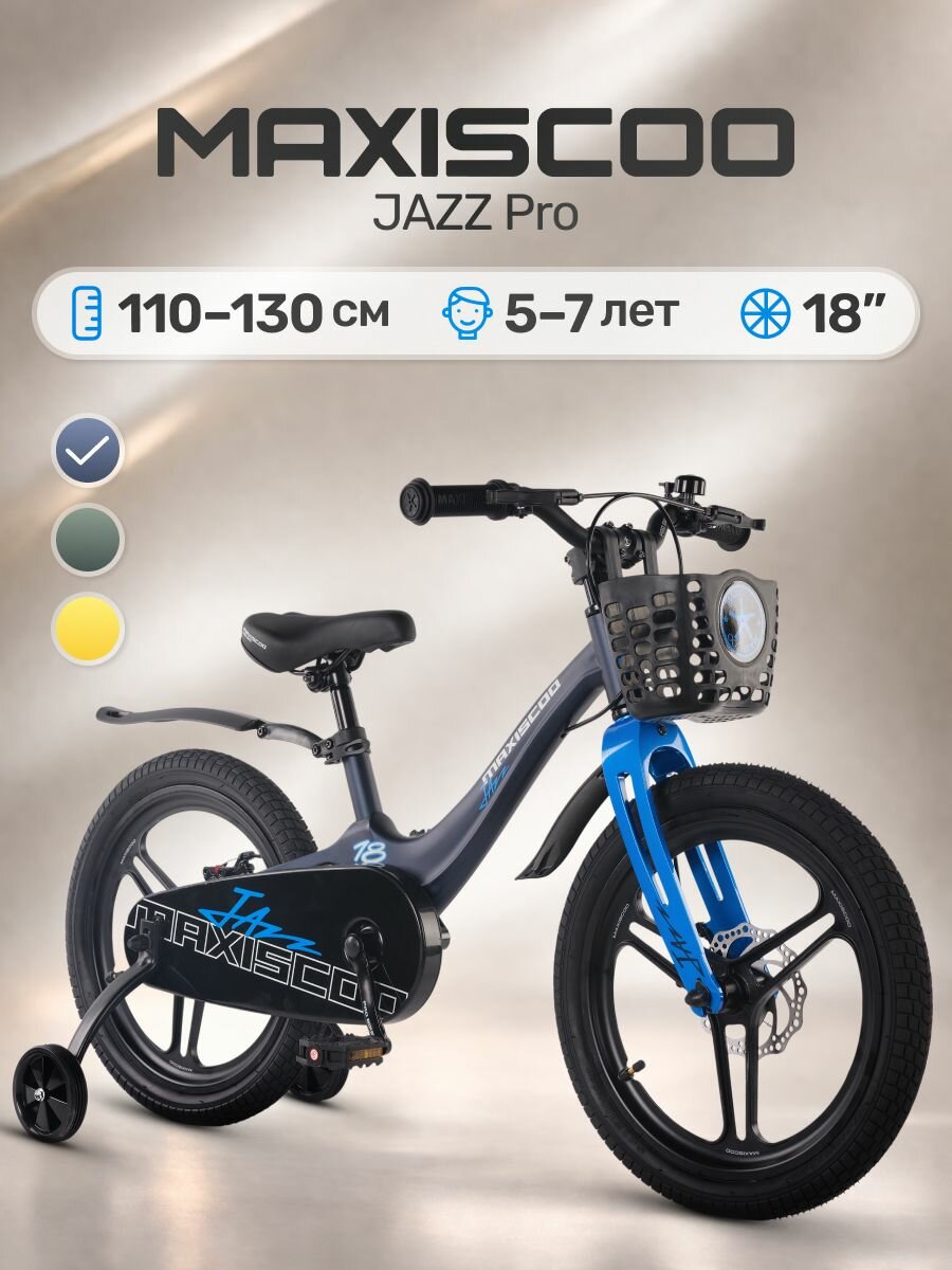 Велосипед детский двухколесный Maxiscoo JAZZ PRO 18 (2026) MSC-J1853P