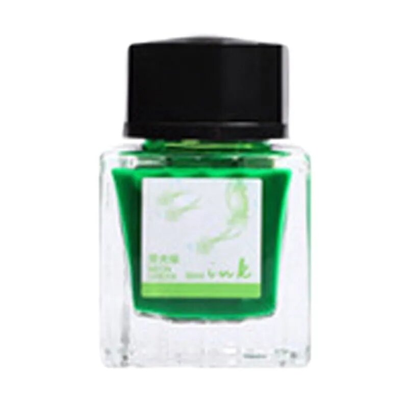 30ml Чернила для перьевой ручки, разноцветные, в бутылочке, Флуоресцентный зеленый