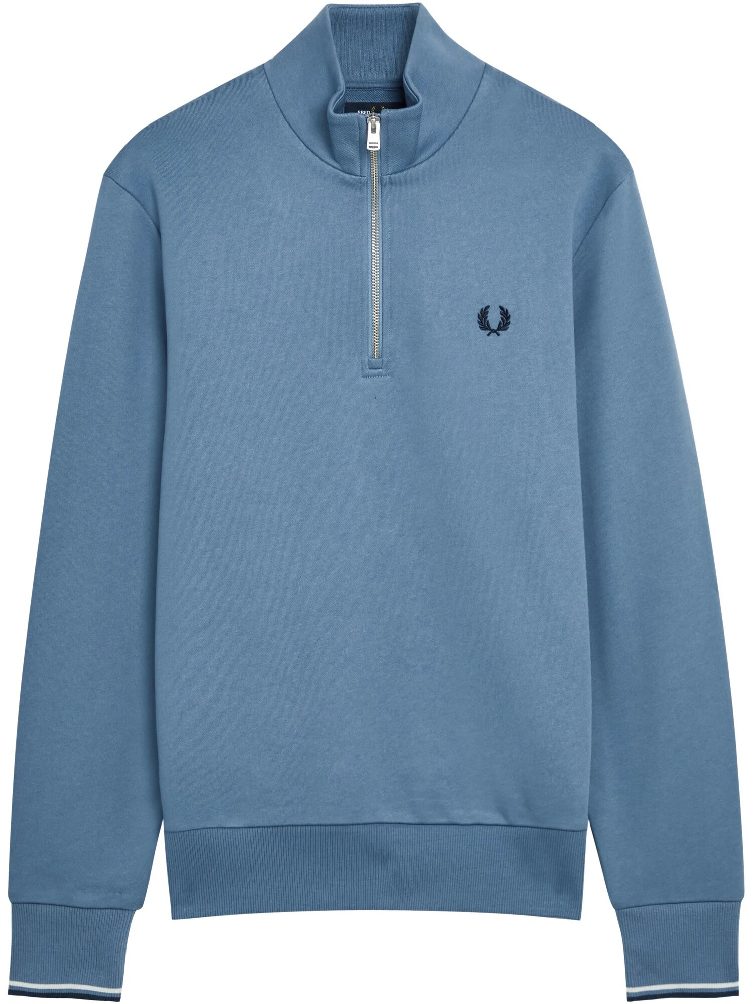 Толстовка FRED PERRY Half-zip sweatshirt, размер S, , blue — фото 1