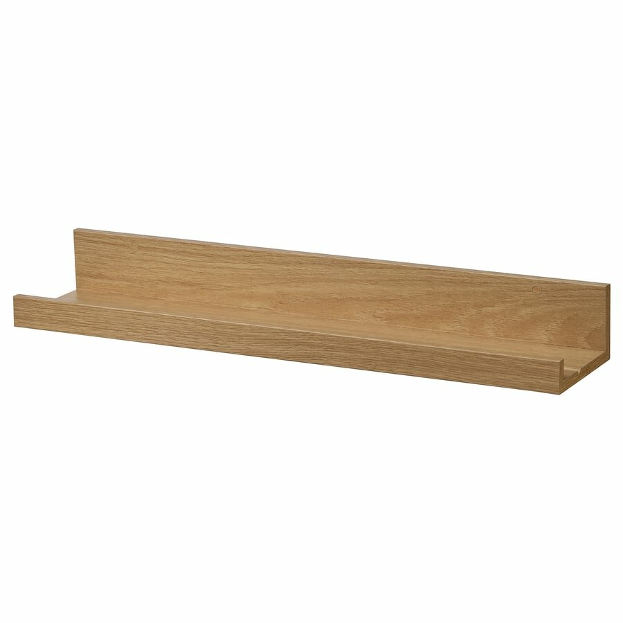 Полка для картин IKEA MOSSLANDA цвет имитация дуба 55 см 805.898.35
