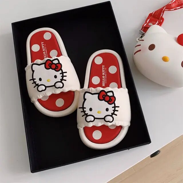 Женские тапочки с мультяшным принтом Sanrio, цвет в ассортименте