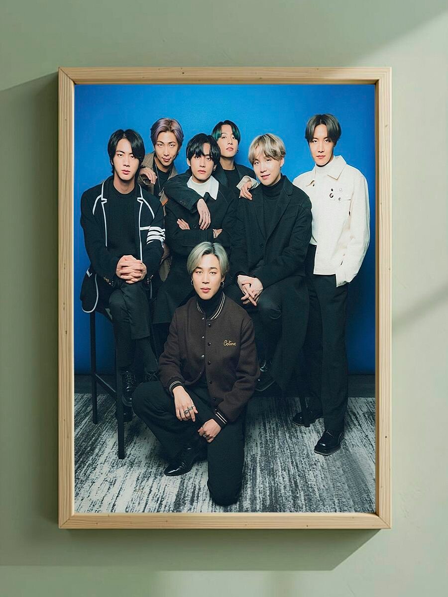 Постер, плакат на стену BTS K-Pop (А3)