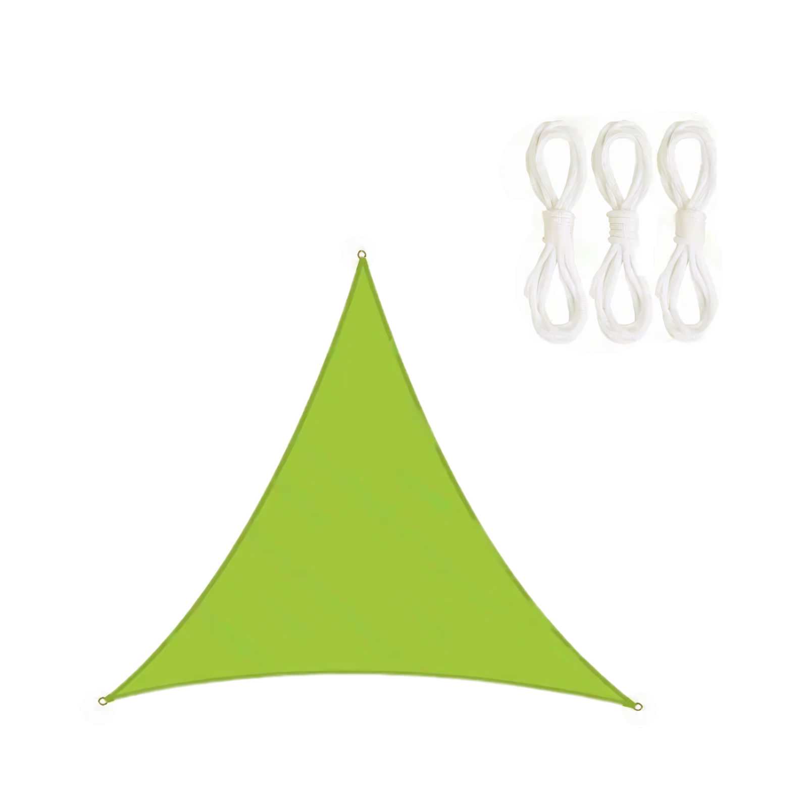 Навес Райс для сада, водонепроницаемый, треугольный, 2.4х2.4х2.4 м, желто-зеленый