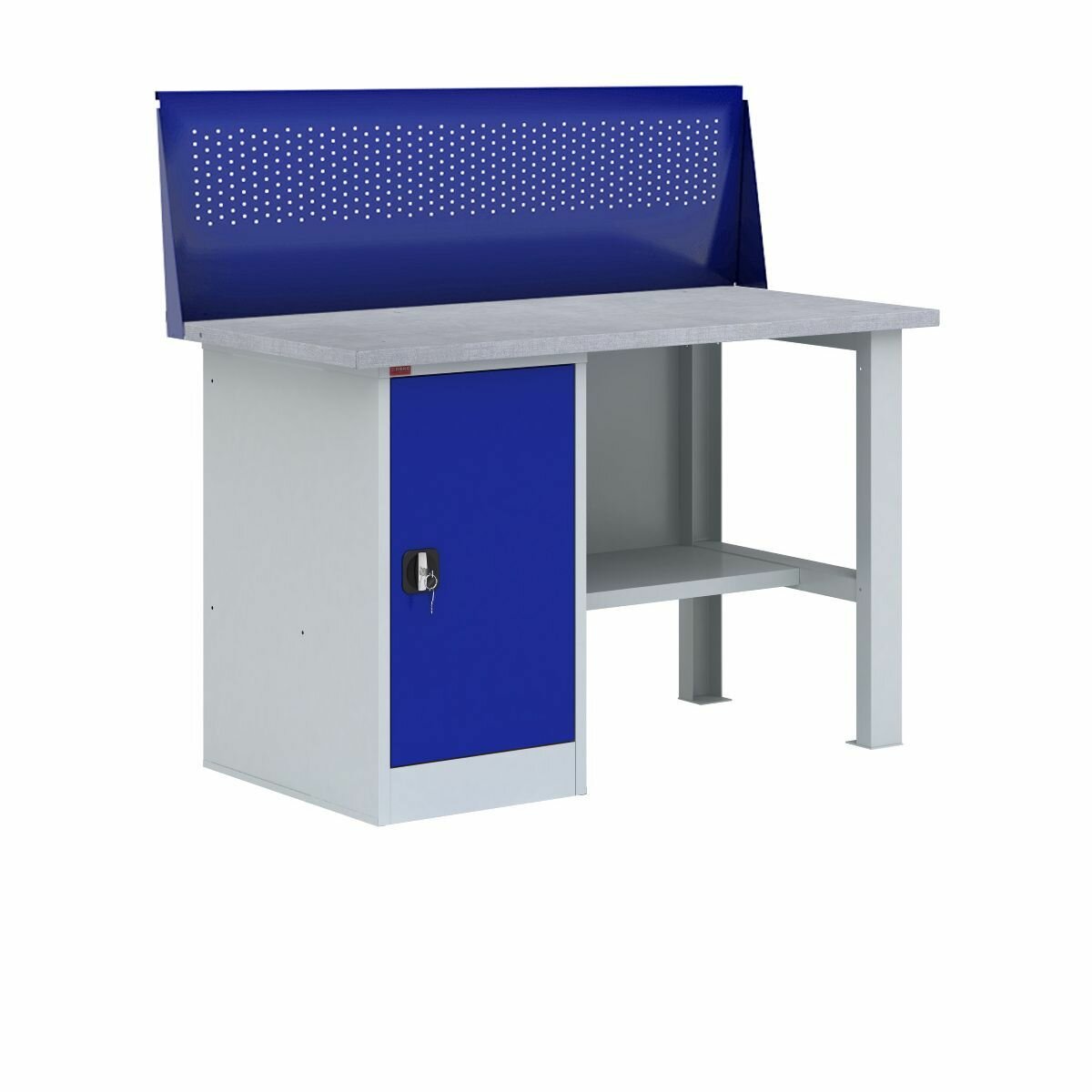 Верстак металлический "ВП-2/1,2" с экраном (860/1360х1200х685мм)