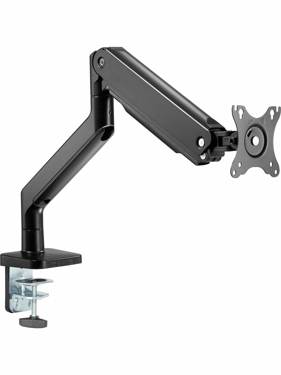 Кронштейн для мониторов Ultramounts UM730 черный 17"-45" макс.16кг крепление к столешнице поворот и наклон
