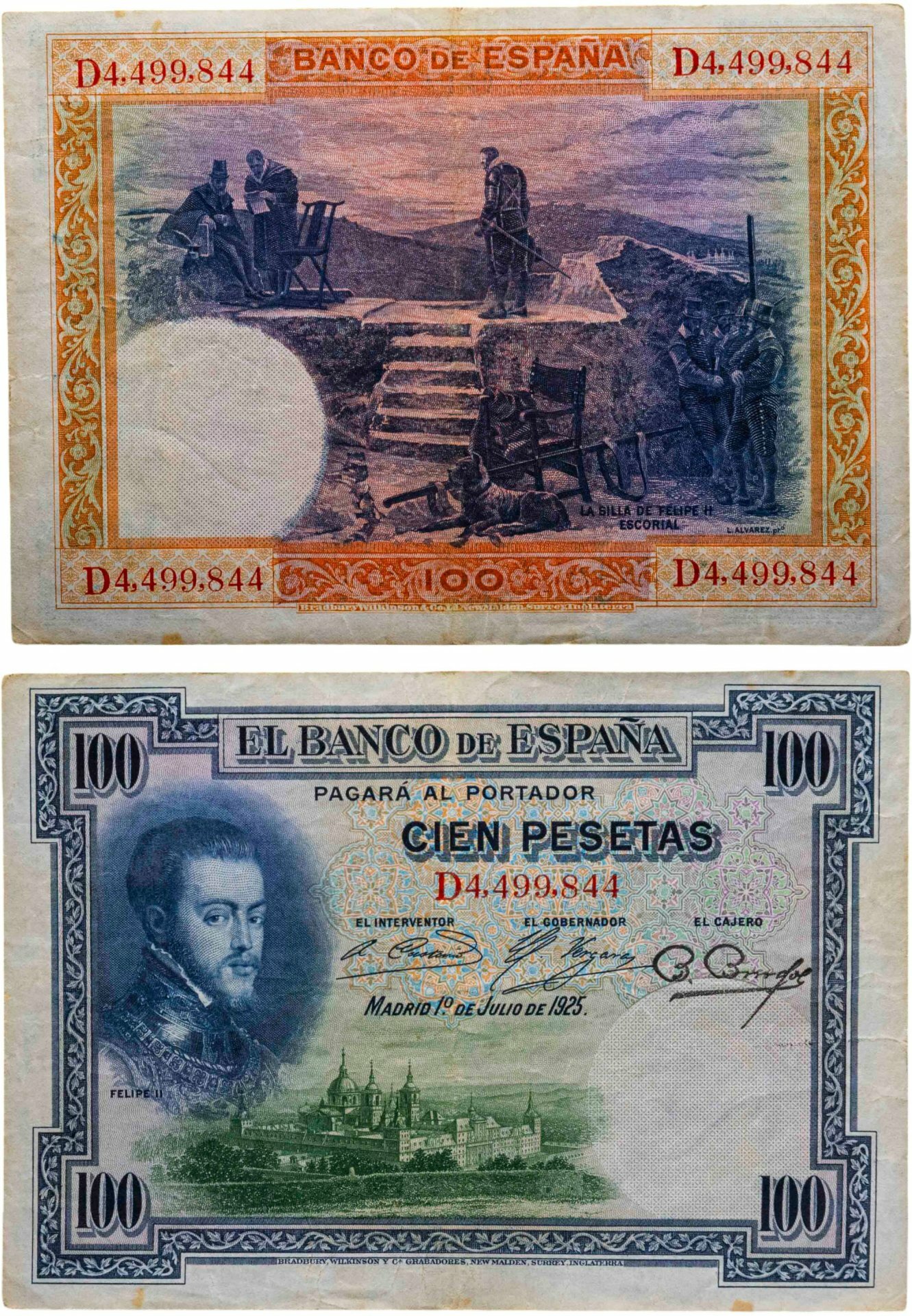Испания 100 песет 1925