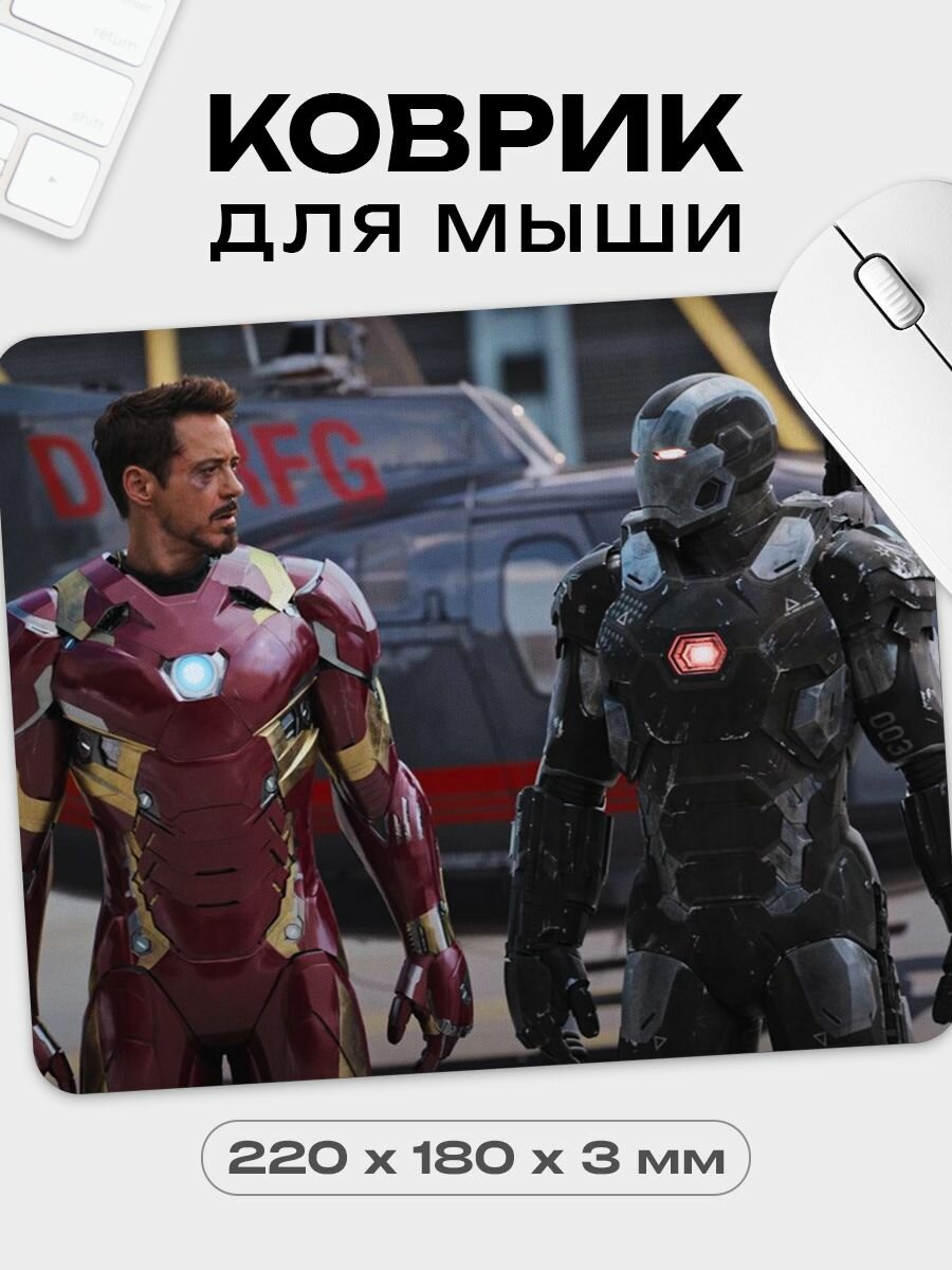 Коврик для мышки Железный человек, 18х22 см