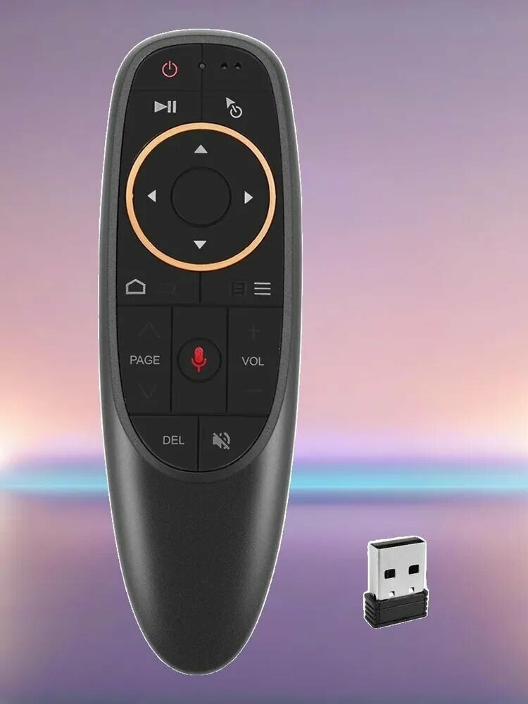 G10S Воздушная мышь Голосовое дистанционное управление 2.4G USB-приемник для Android TV BOX PC Gyro Зондирование мини-беспроводной связи Умный пульт