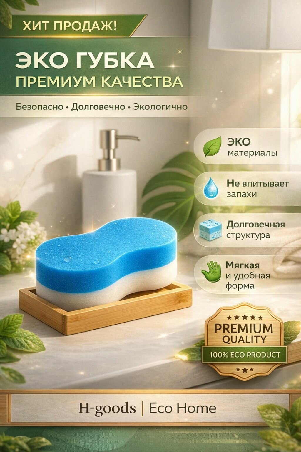 Мочалка для тела ЭКО массажная отшелушивающая (пилинг, антицеллюлитная)