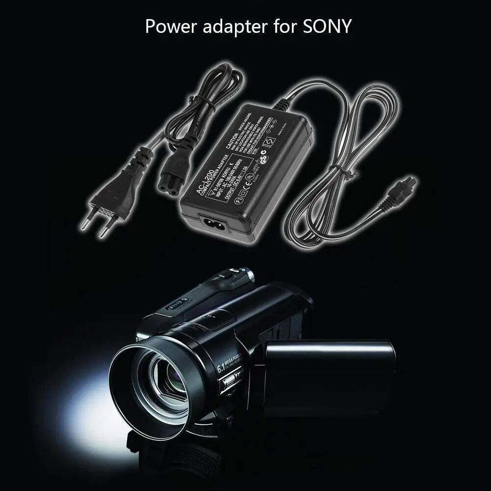 Сетевой адаптер Sony AC-L200 L25B, EU вилка, 100-240В