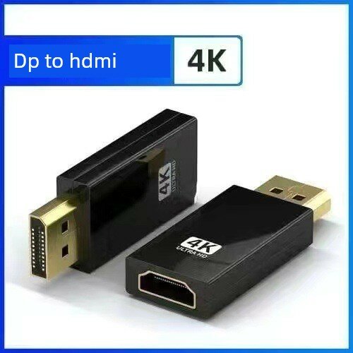 DP к HDMI адаптер для 4K 30Гц, кабель длиной 0.5 м, совместимый с ноутбуками настольными ПК мониторами и проекторами