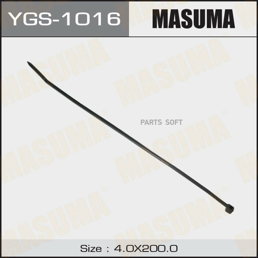 Хомут нейлоновый Masuma 4 х 200 мм черный MASUMA YGS-1016 | цена за 1 шт