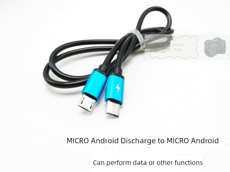 Черный кабель Micro USB к Micro USB, 60 см, совместимый с OTG и передачей данных для устройств Android
