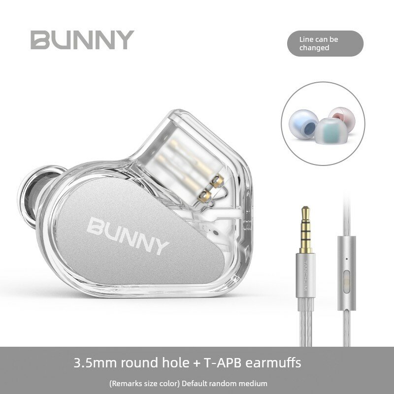 BUNNY Bunny Ear Проводные наушники с микрофоном и T-APB балансированными насадками, размер M