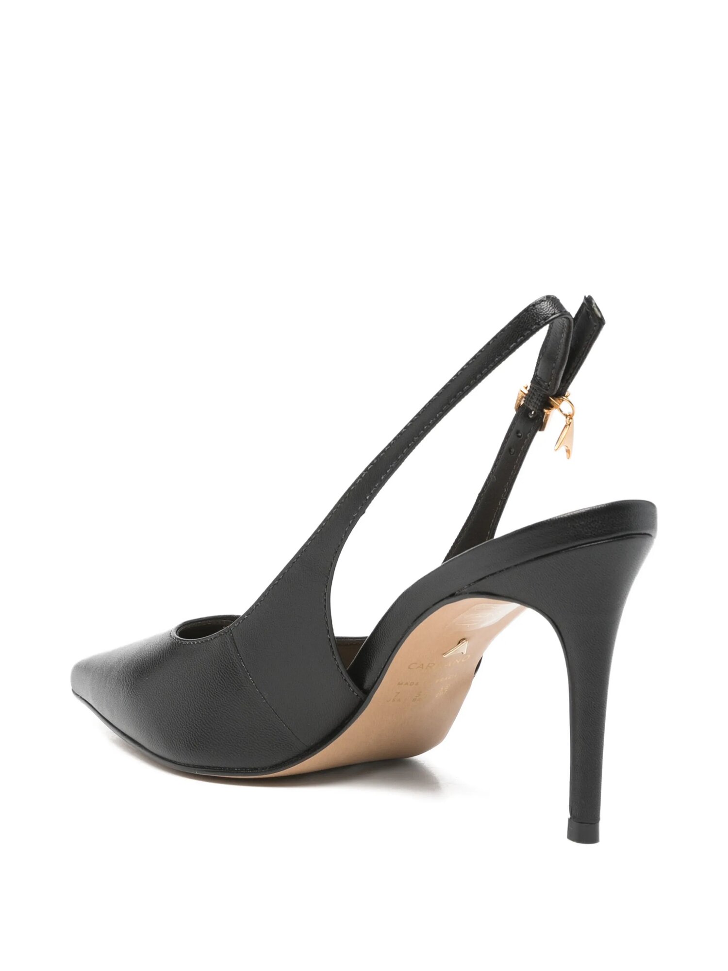 Туфли Carrano Point-toe slingback pumps, размер 38, black/black — фото 1