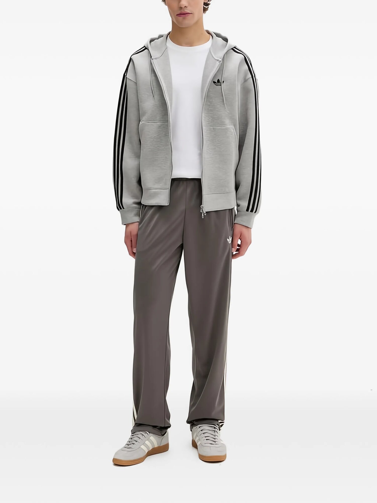 Куртка adidas, размер XL, серый — фото 1
