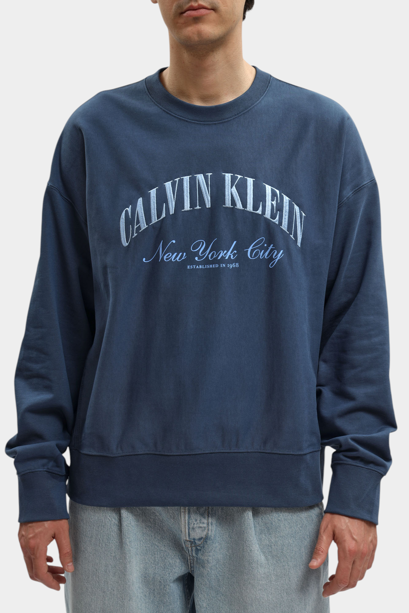 Свитшот Calvin Klein Jeans, размер M, , синий — фото 1