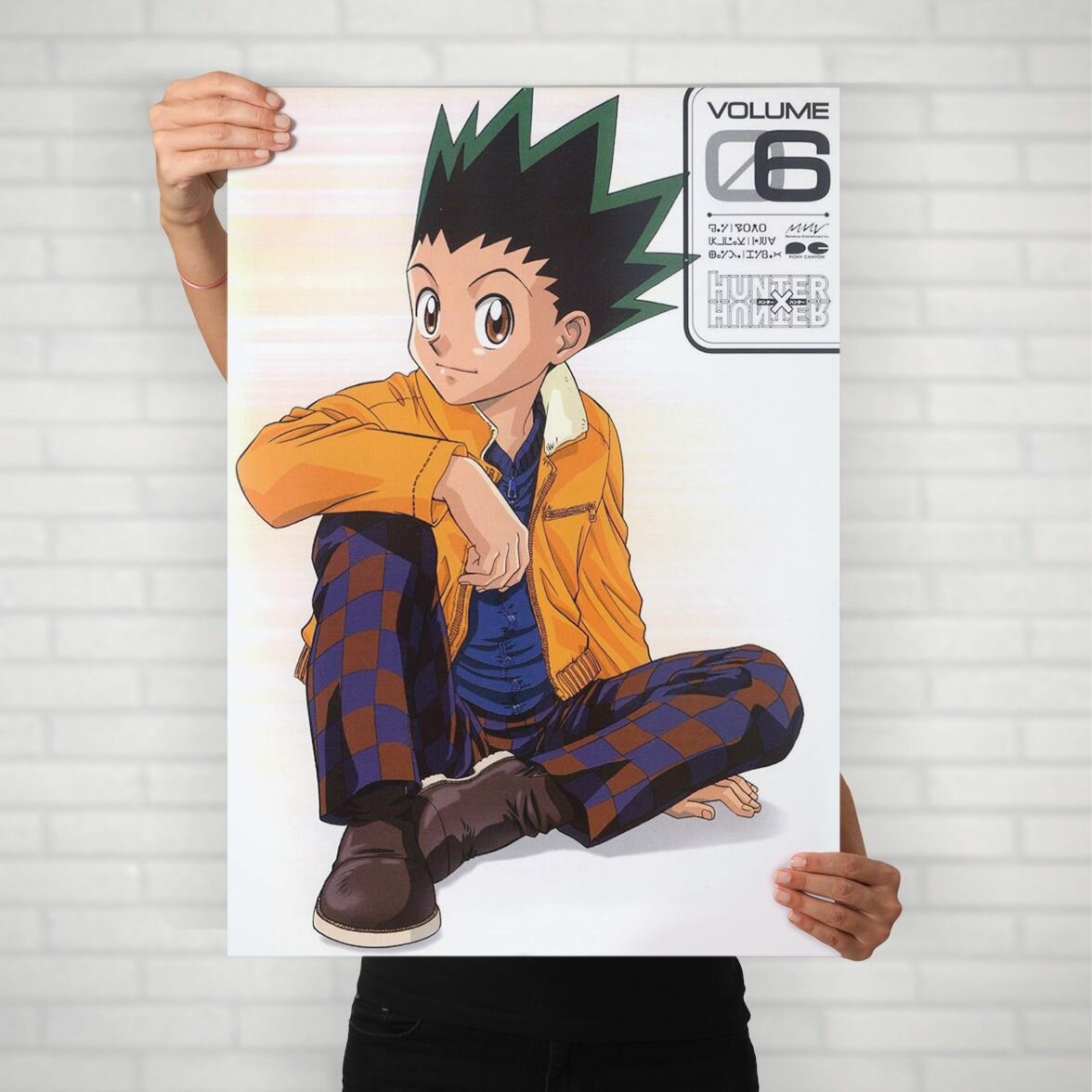 Плакат на стену для интерьера Hunter x Hunter (Гон Фрикс 1) - Постер по аниме формата A1 (60х84 см)