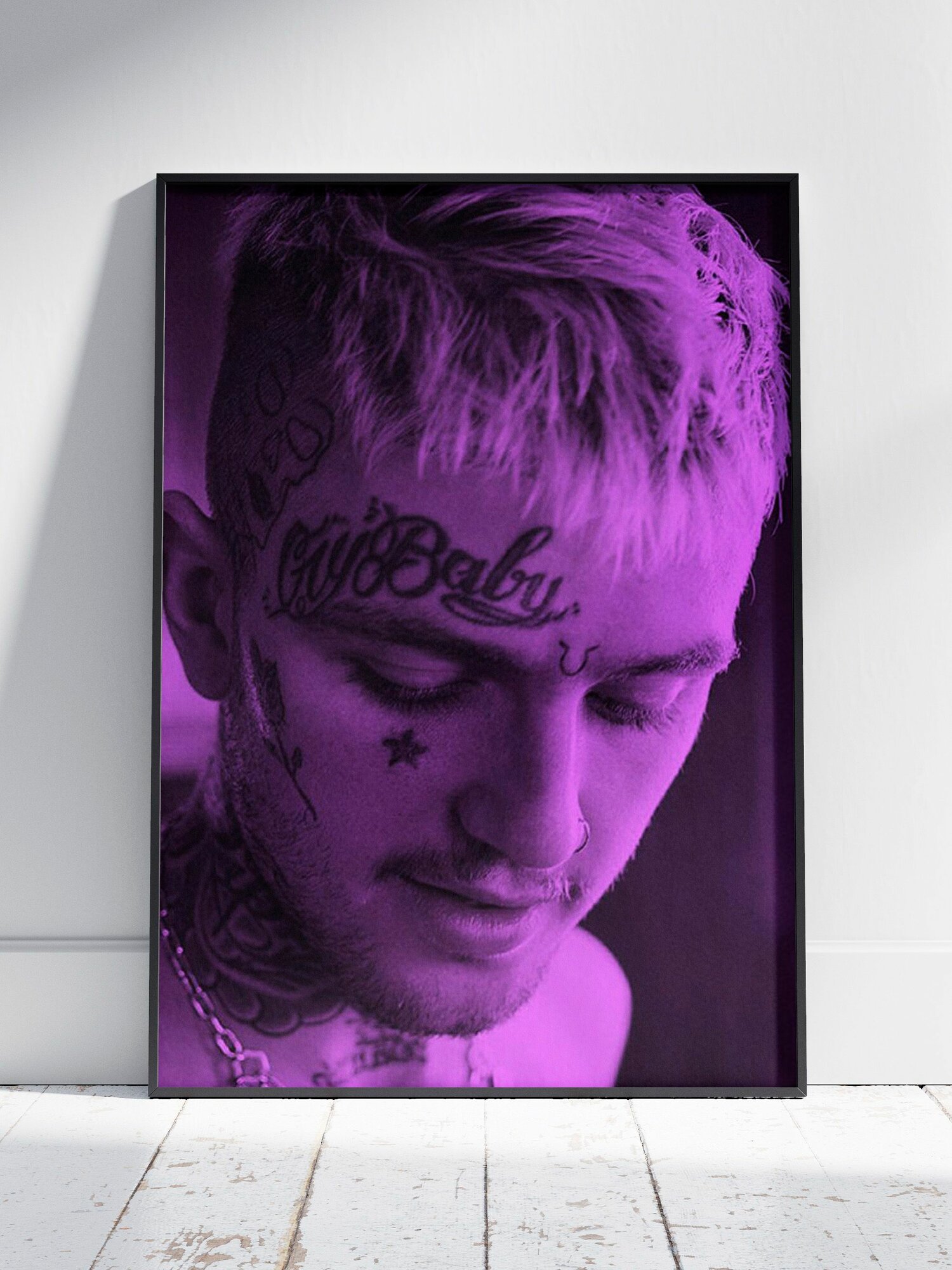 Плакат на стену для интерьера Lil Peep (Лил Пип 12) - Постер по музыке и артисту формата A4 (21x30 см)