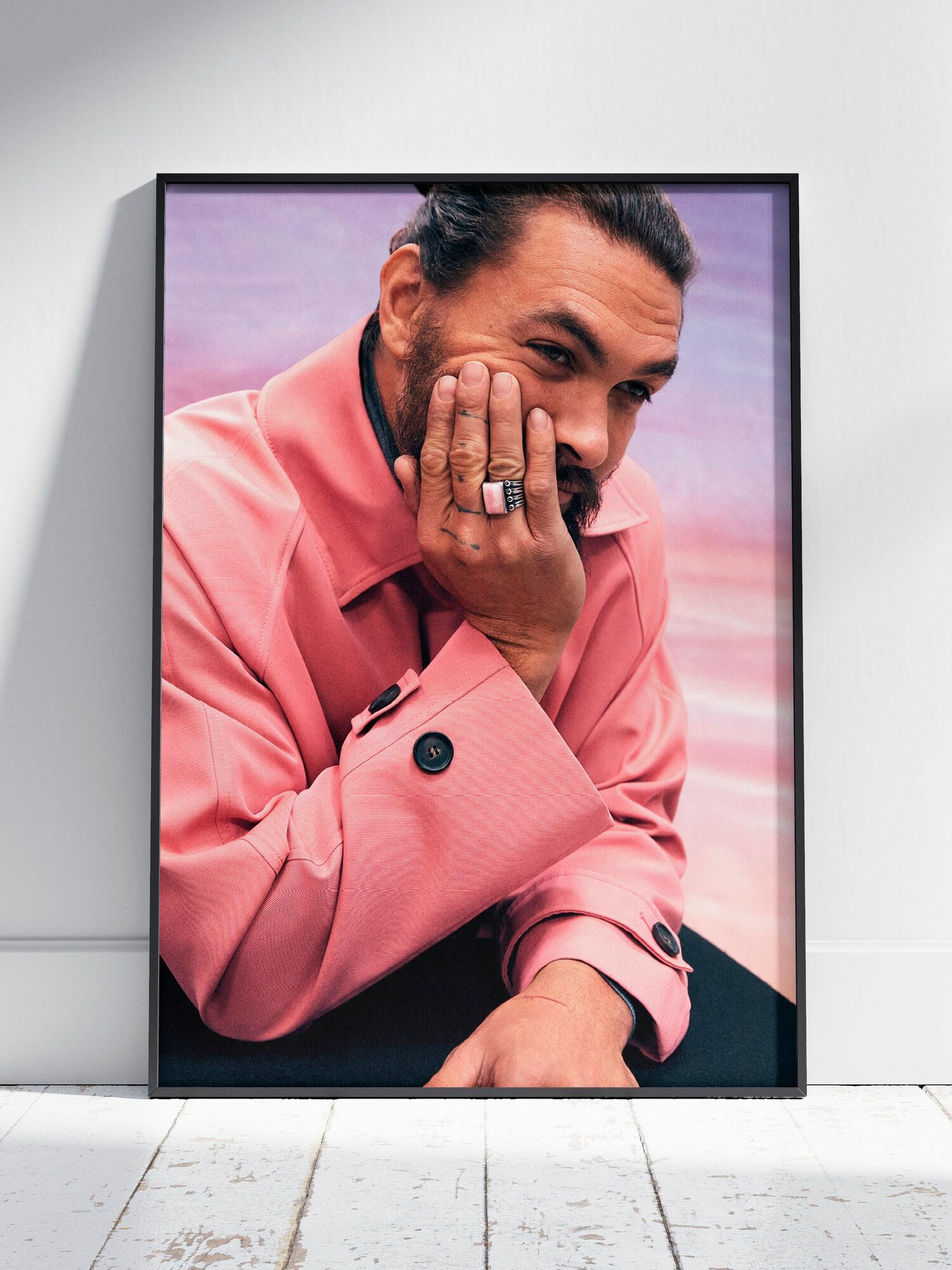 Плакат на стену для интерьера Джейсон Момоа (Jason Momoa 10) - Постер по актеру фильма, кино, сериала формата A4 (21x30 см)