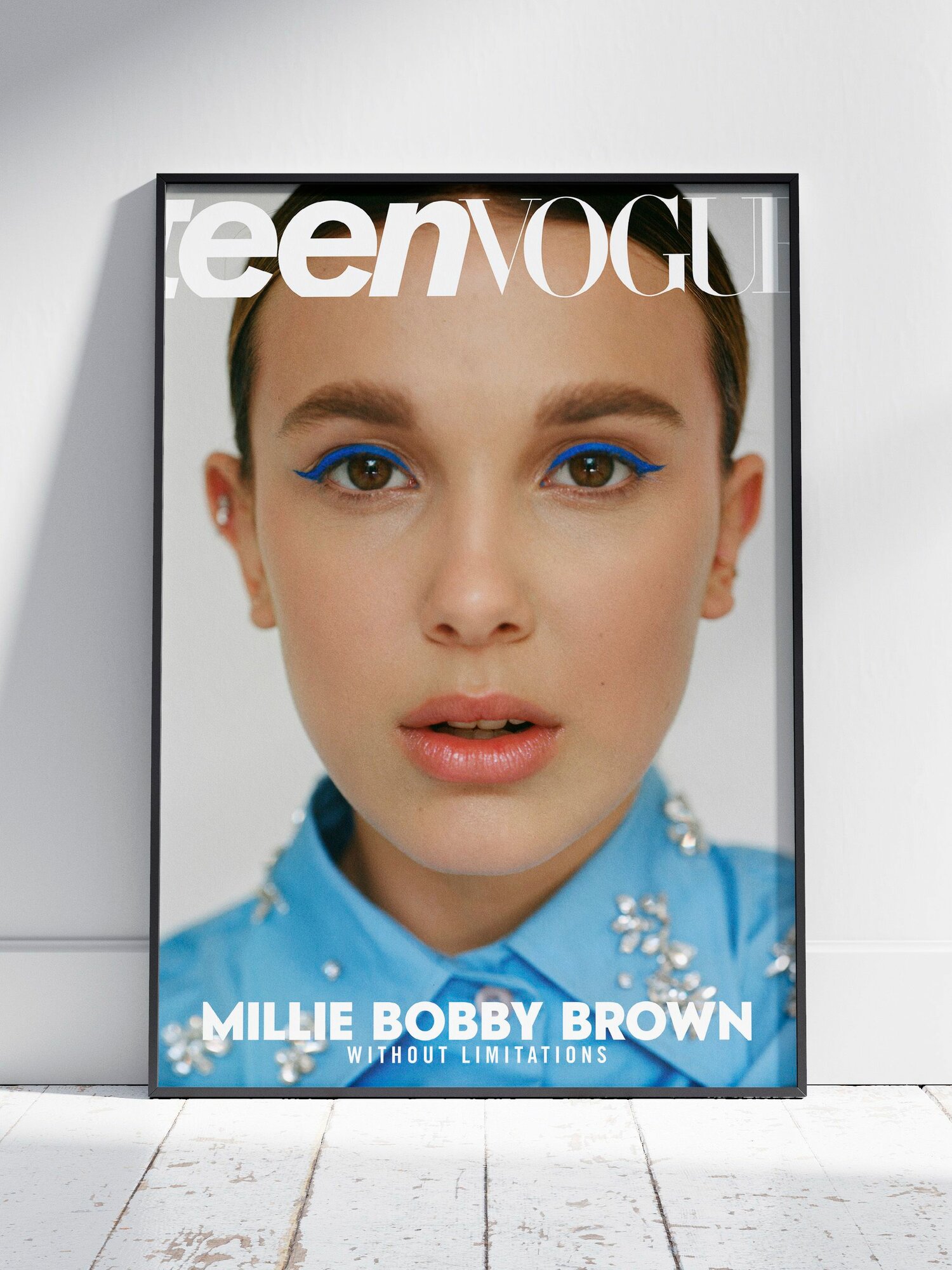 Плакат на стену для интерьера Милли Бобби Браун (Millie Bobby Brown 33) - Постер по актеру фильма, кино, сериала формата A4 (21x30 см)