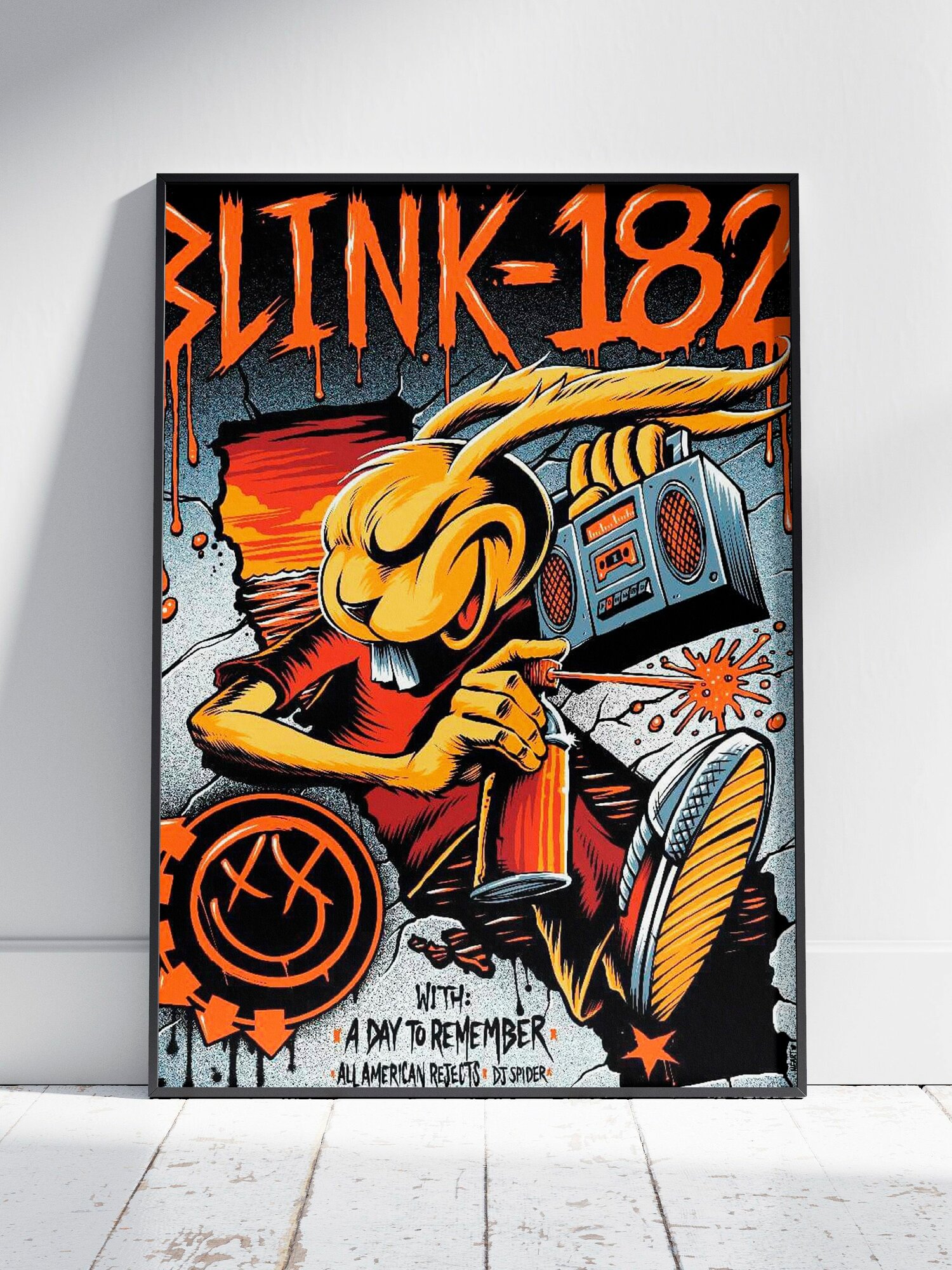 Плакат на стену для интерьера Блинк 182 (Blink 182 24) - Постер по музыке и артисту формата A4 (21x30 см)