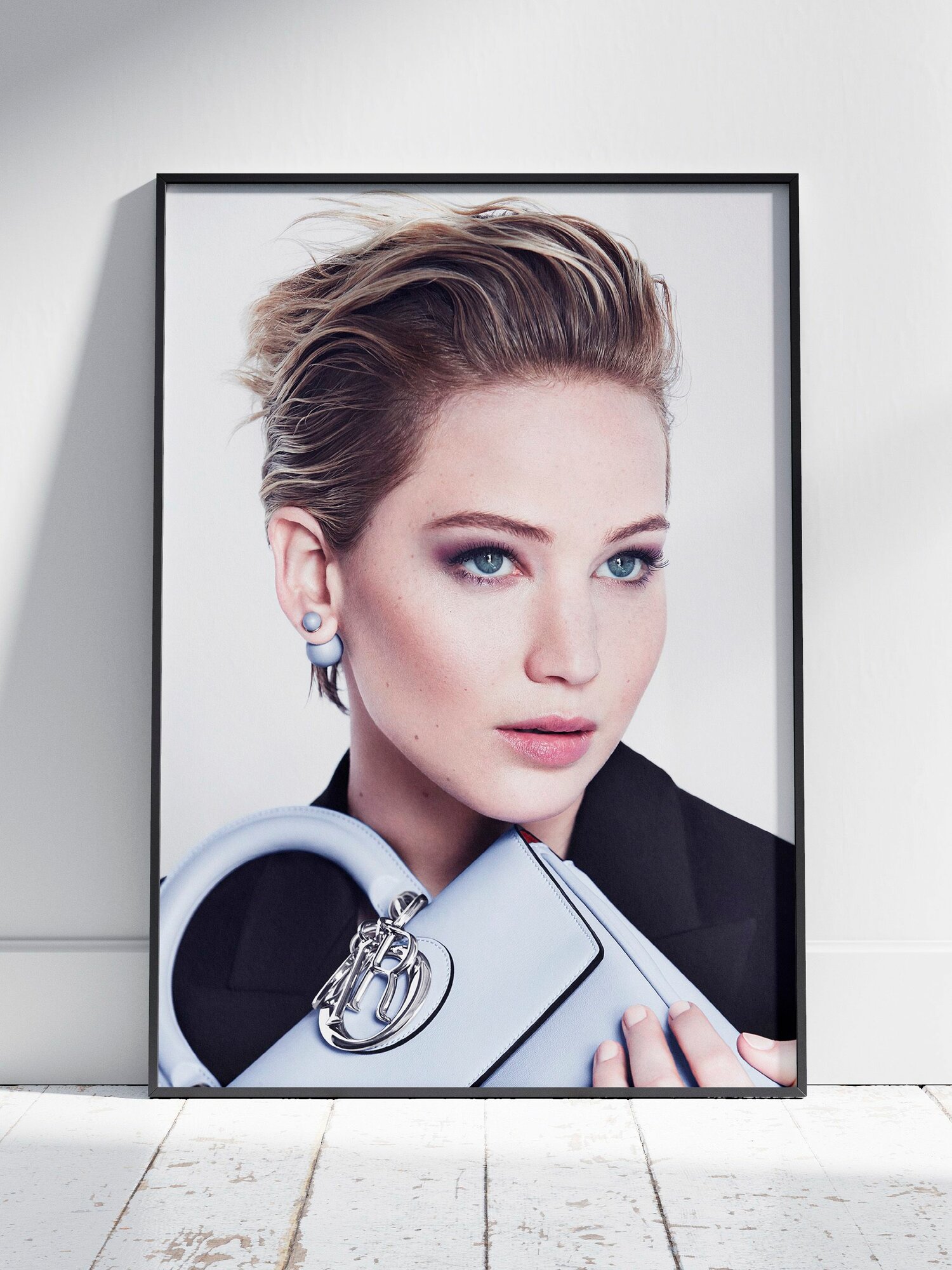 Плакат на стену для интерьера Дженнифер Лоуренс (Jennifer Lawrence 3) - Постер по актеру фильма, кино, сериала формата A4 (21x30 см)