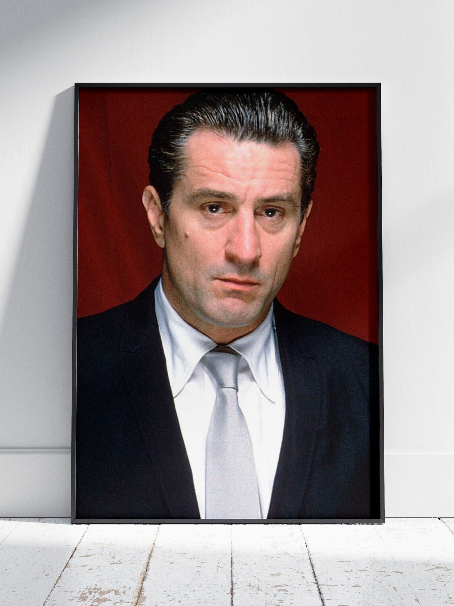 Плакат на стену для интерьера Роберт Де Ниро (Robert De Niro 12) - Постер по актеру фильма, кино, сериала формата A4 (21x30 см)