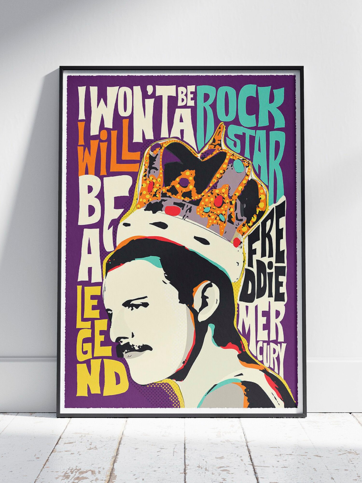 Плакат на стену для интерьера Фредди Меркьюри (Freddie Mercury 3) - Постер по музыке и артисту формата A4 (21x30 см)