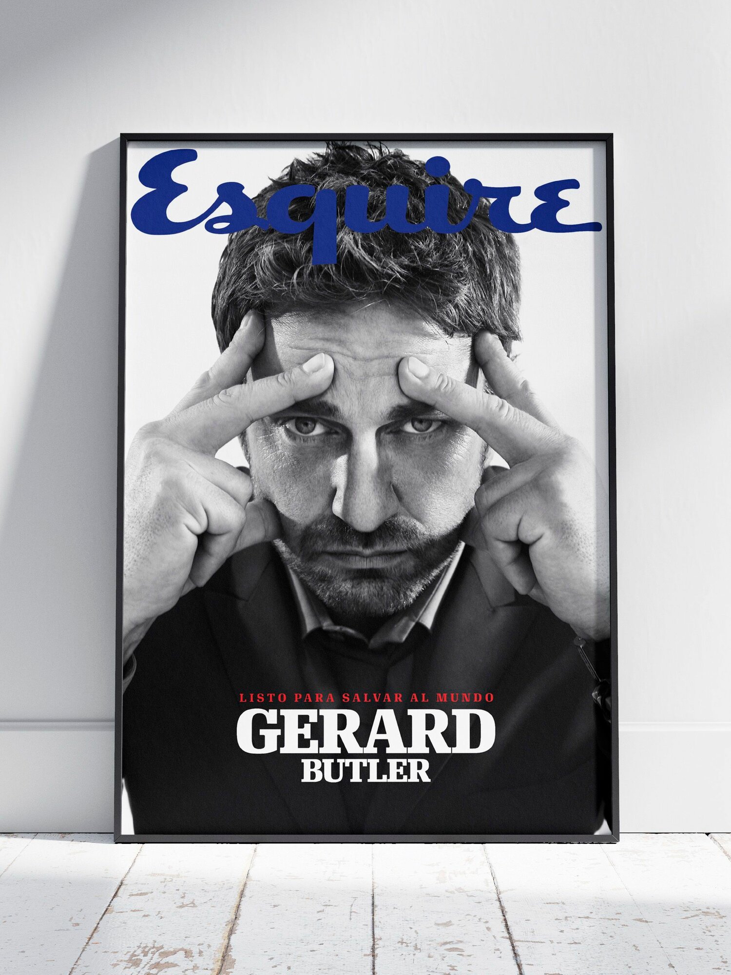Плакат на стену для интерьера Джерард Батлер (Gerard Butler 3) - Постер по актеру фильма, кино, сериала формата A4 (21x30 см)