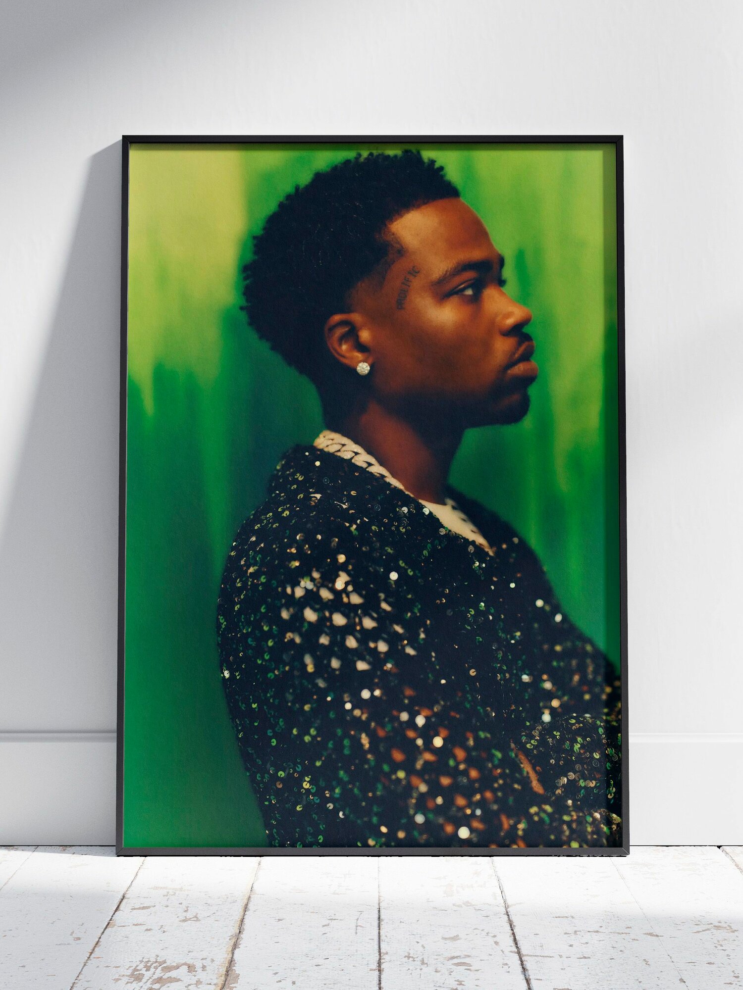 Плакат на стену для интерьера Родди Рич (Roddy Ricch 2) - Постер по музыке и артисту формата A4 (21x30 см)