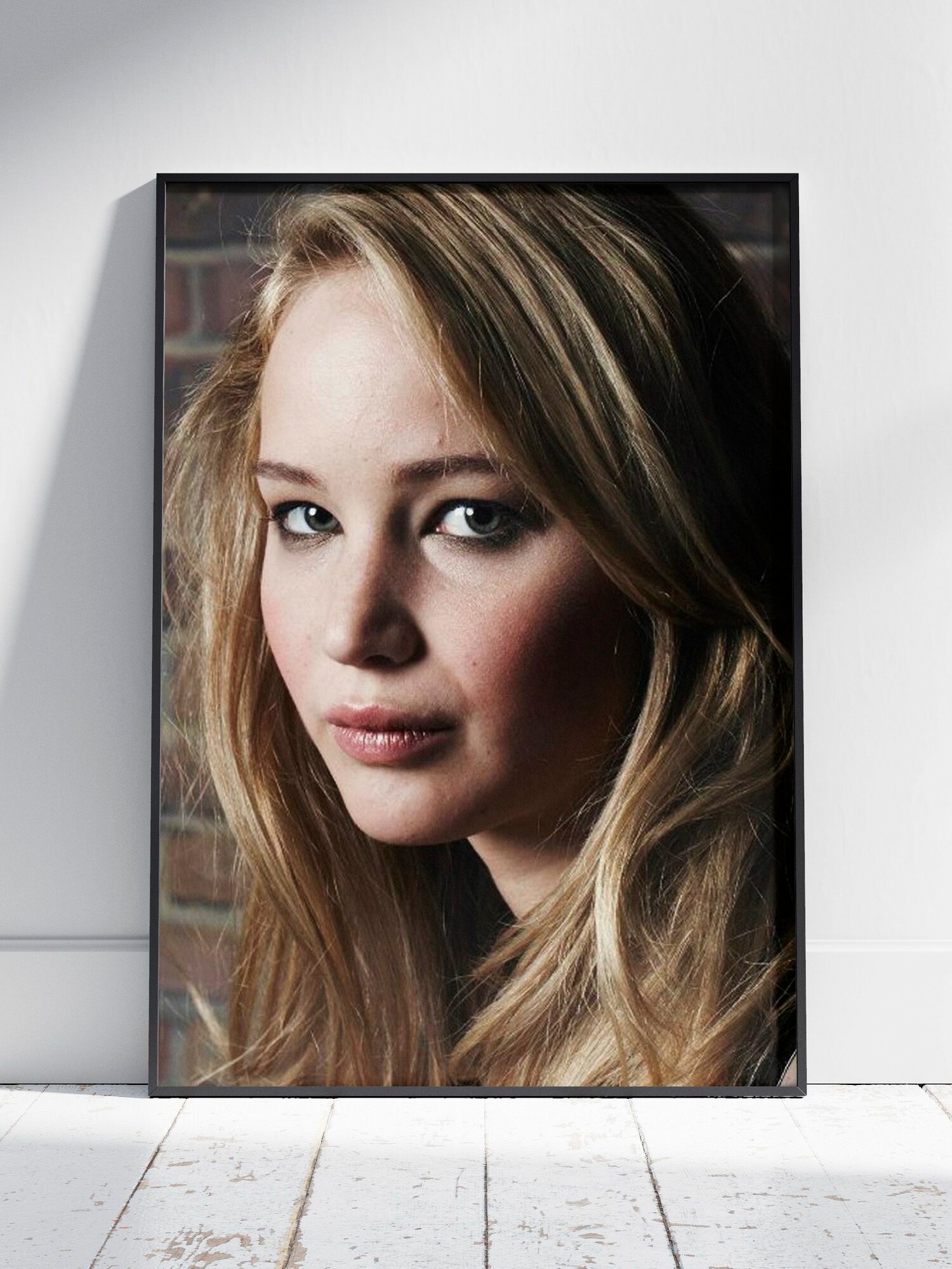 Плакат на стену для интерьера Дженнифер Лоуренс (Jennifer Lawrence 45) - Постер по актеру фильма, кино, сериала формата A4 (21x30 см)