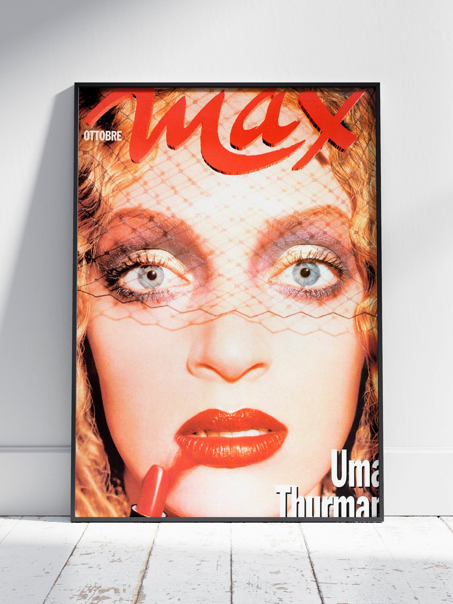 Плакат на стену для интерьера Ума Турман (Uma Thurman 15) - Постер по актеру фильма, кино, сериала формата A4 (21x30 см)