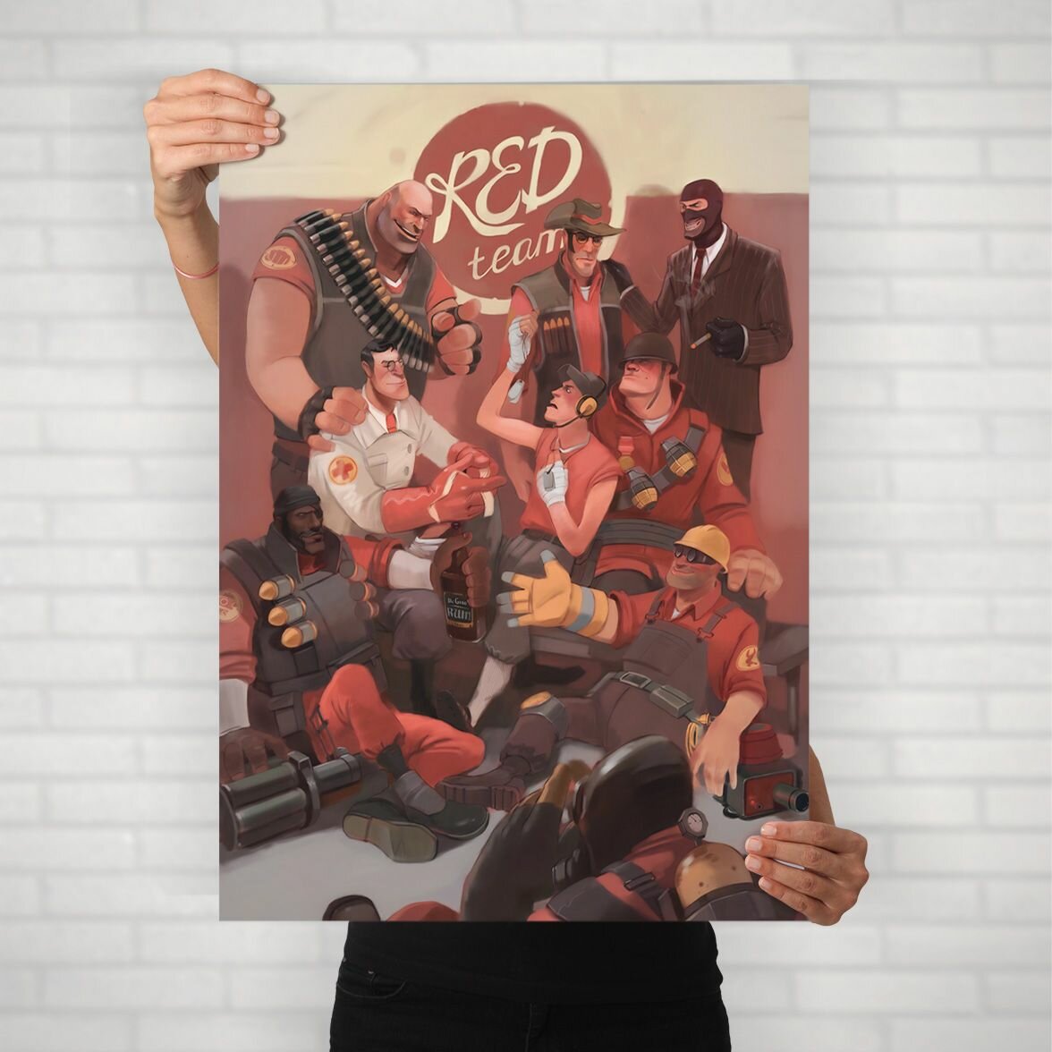 Плакат на стену для интерьера Team Fortress 2 (Общее 8) - Постер по игре формата А2 (42x60 см)
