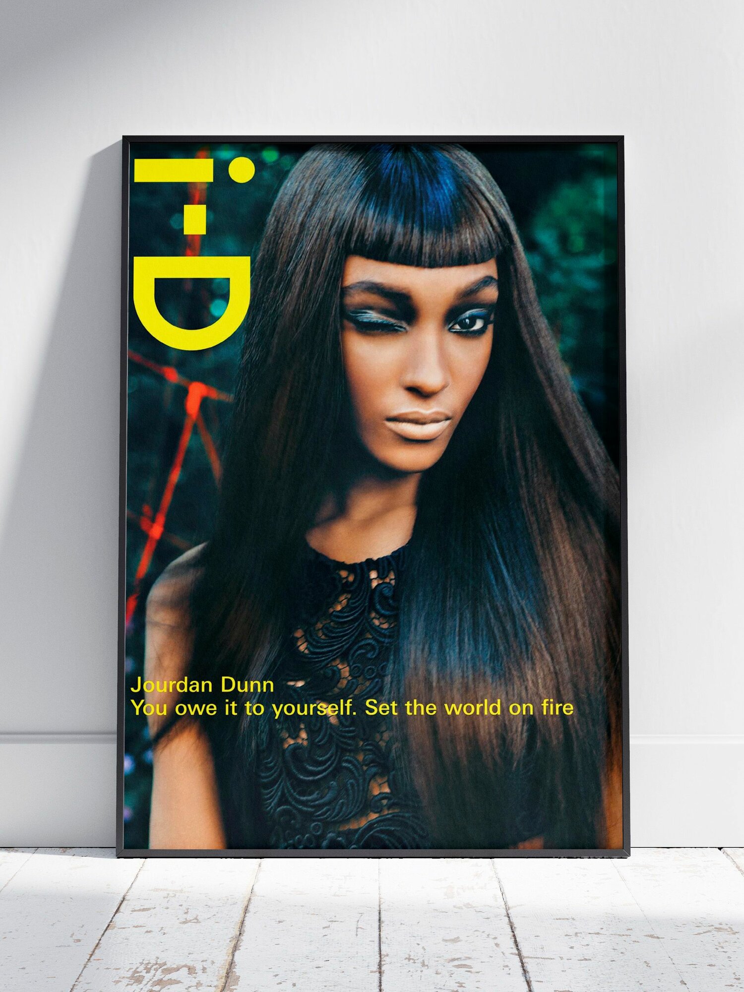 Плакат на стену для интерьера Джордан Данн (Jourdan Dunn 6) - Постер по модели и эстетике формата A4 (21x30 см)