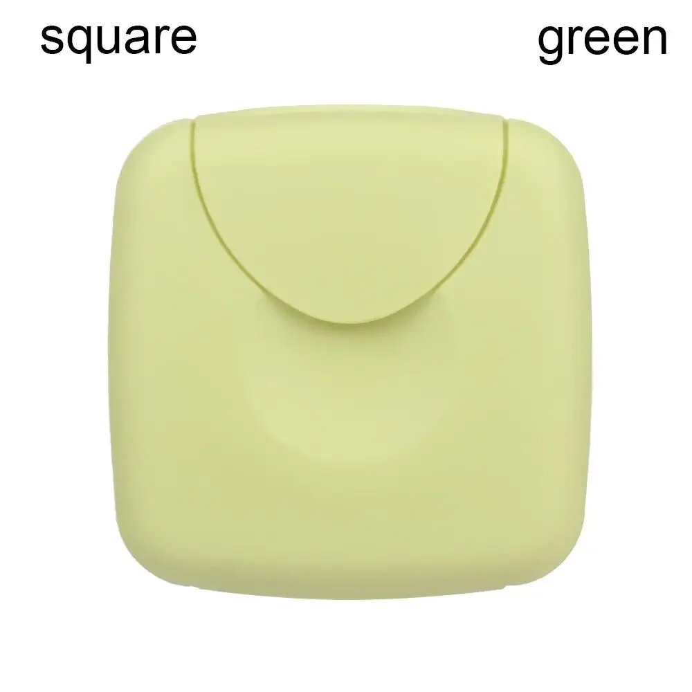 Зеленый пластиковый контейнер для тампонов square