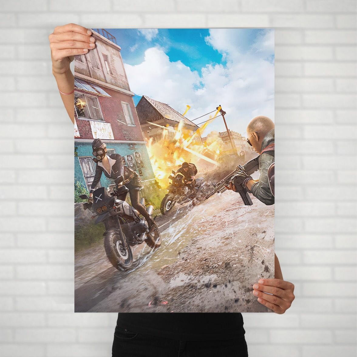 Плакат на стену для интерьера пабг - PUBG (Общее 3) - Постер по игре формата А1 (60x84 см)